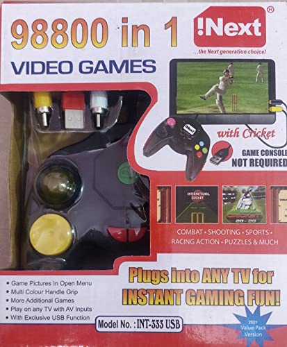 Inext 98000 in 1 Built-in Video Game Portable with USB Port 8 Bit TV ...