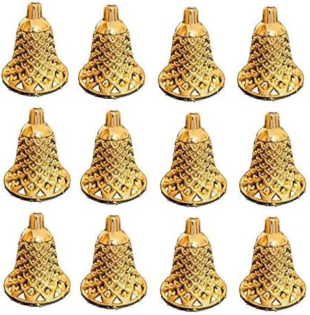 Amazon.com: Homenique Antique Embossed Plastic Jingle Bells 2.5inch ...