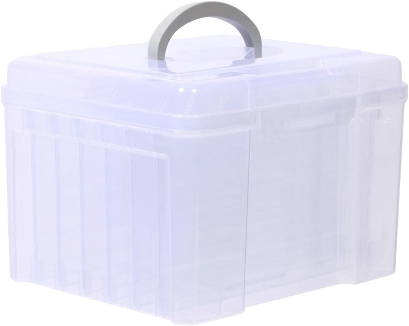 predolo Foto-Organizer-Box mit Trennwänden, Grußkarten-Aufbewahrungsbox ...