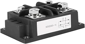 Amazon.com: Bridge Rectifier, Single-Phase Diode Bridge Rectifier 300A ...
