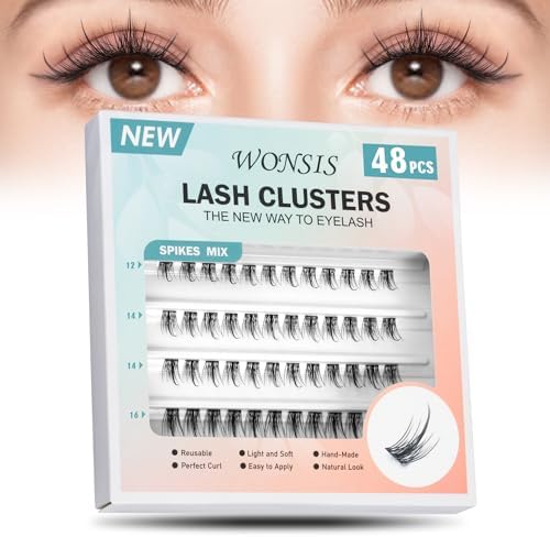 Amazon.com: WONSIS Lash Clusters, False Eyelashes Individual for DIY ...