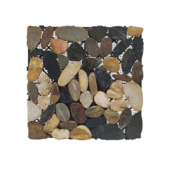 Marble Riverstone Stepping Stones - Garden Mats - Set of 4 - Yard ...