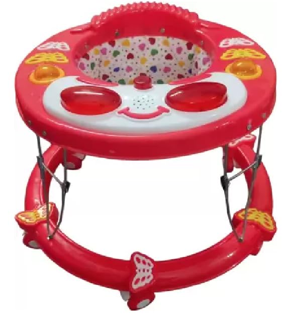 Buy Maanit Round Kids Walker with Foldable, Cushion Seat | Activity ...