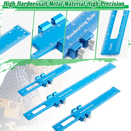 Snapklik.com : Woodworking Ruler Precision Pocket Rule - 12, 8, 6 Inch ...