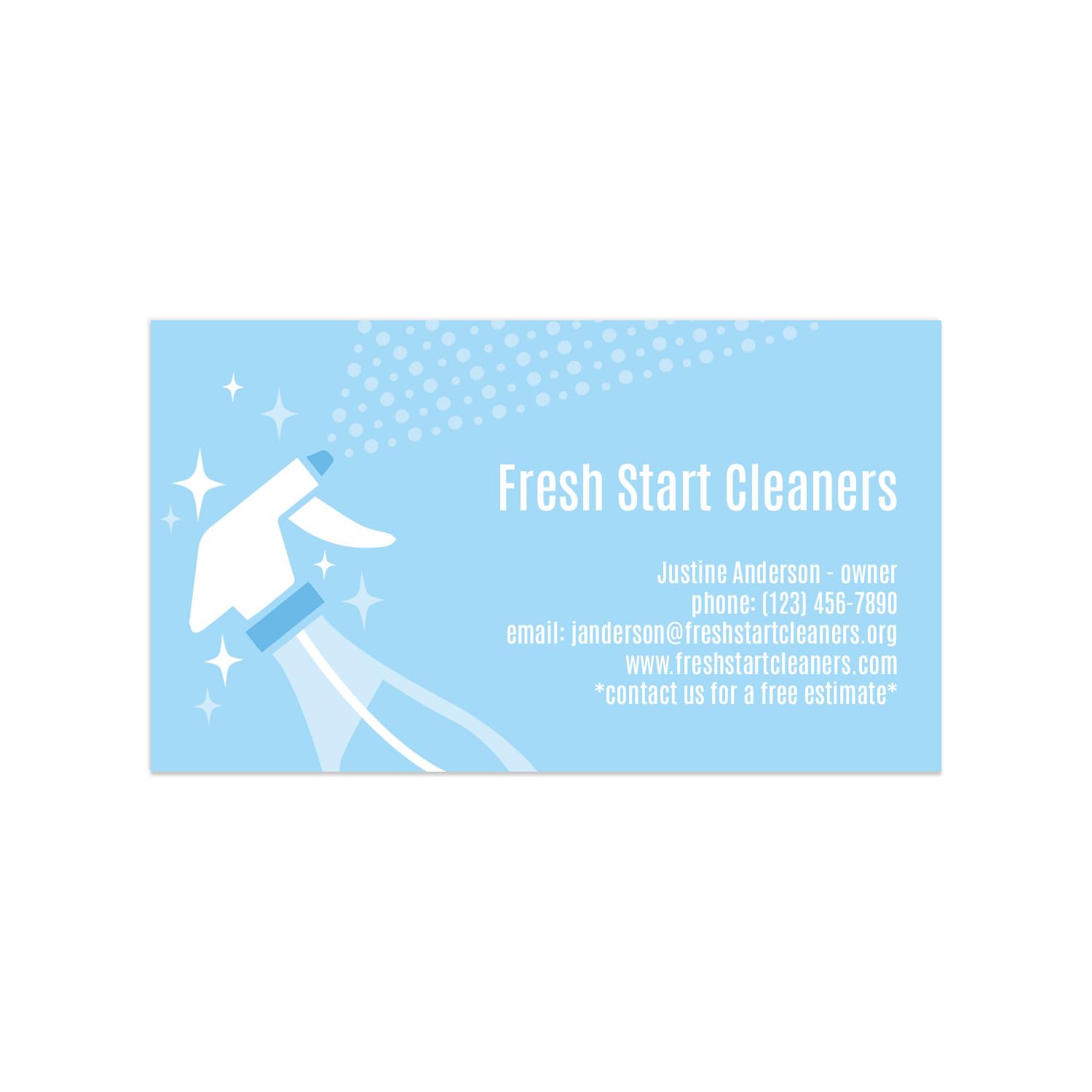 Snapklik.com : House Keeping Cleaning Personalized Business Cards / 100 ...