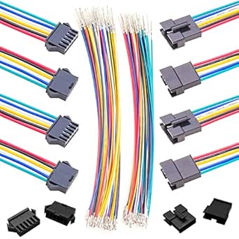 Amazon.com: Yoeruyo SM 2.54mm Extension Wire Male & Female Connector and 22AWG Pre-Crimped ...