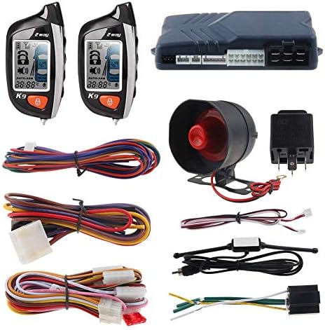 Amazon.com: EASYGUARD EC207-M9 2 Way Car Alarm System with 1.73'' LCD Pager Display Push Start ...