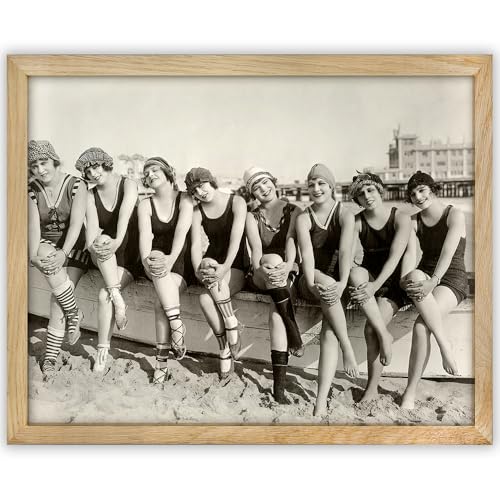 Amazon.com: 1920s Swimsuit Ladies Vintage Beach Photography 11x14 ...