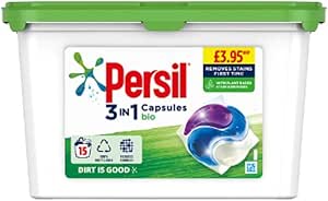 Persil Bio 3 in 1 Bio brilliant stain removal Laundry Washing Capsules ...