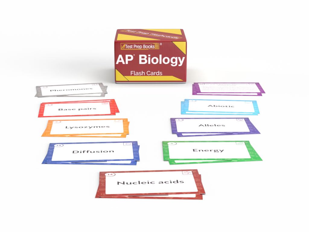 Snapklik.com : AP Biology Prep Study Cards 2025-2026: AP Bio Review