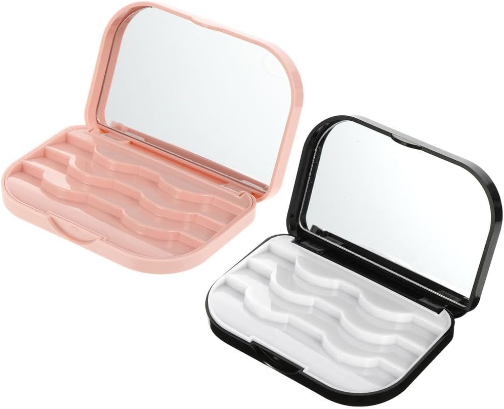 Amazon.com: WOFASHPURET Empty Eyelashes Storage Box, 2pcs Eyelash Case ...