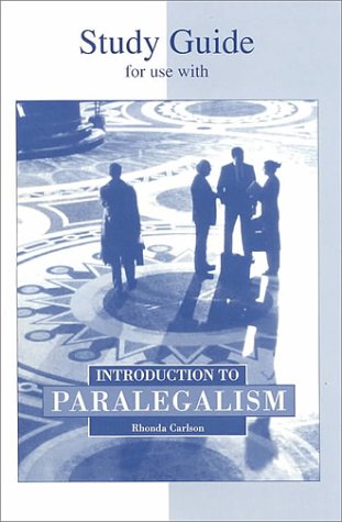 Introduction to Paralegalism: Carlson, Rhonda: 9780256240504: Amazon ...
