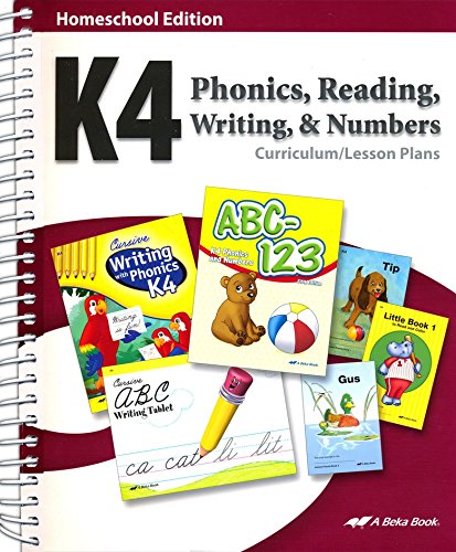 K4 Phonics, Reading, Writing, and Numbers Curriculum / Lesson Plans ...