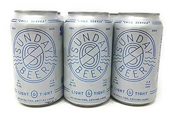 Amazon.com: SUNDAY BEER Lager 6Pk Cans, 12 FZ : Grocery & Gourmet Food