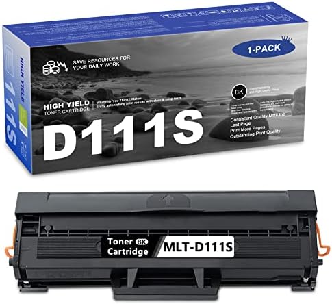 MLT-D111S D111S SU814A Black Toner Cartridge 2,500 Pages High Yield ...