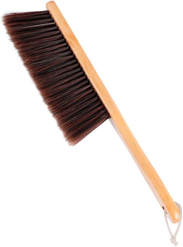 Amazon.com: Hand Broom Brush,Natural Wooden Handle Soft Bristles ...