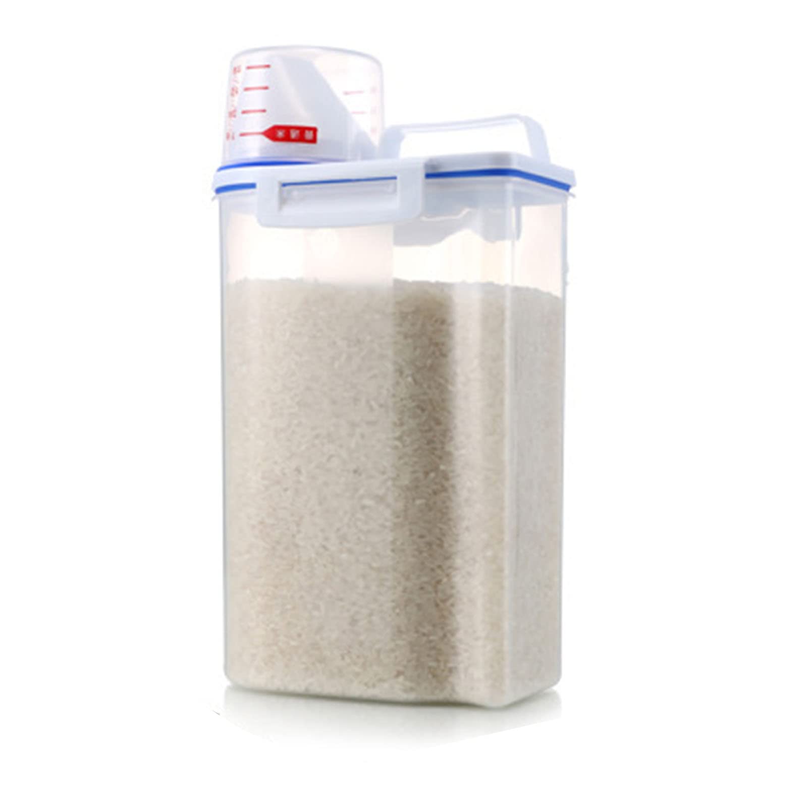 Amazon.com: Rice Storage Container 2kg Dry Food Airtight Cereal ...