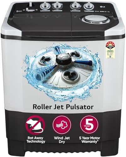 LG 7 Kg 5 Star Semi-Automatic Top Loading Washing Machine Appliance ...