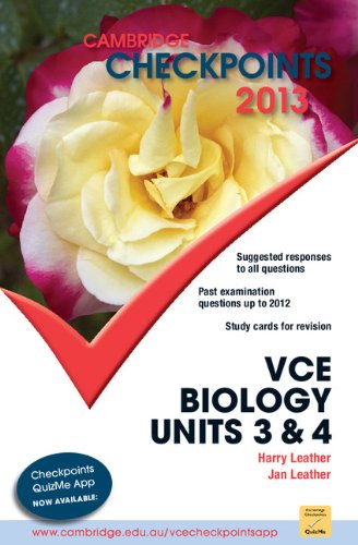 Amazon.com: Cambridge Checkpoints VCE Biology Units 3 and 4 2013: ...