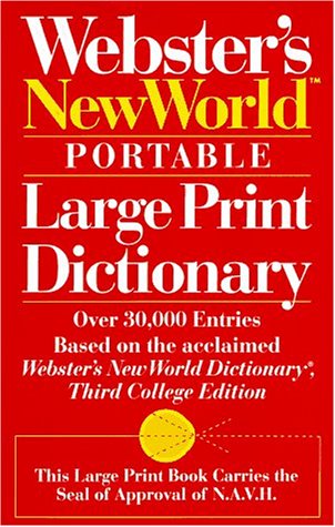 Amazon.com: Webster's New World Portable Large Print Dictionary: 9780671883508: Goldman ...