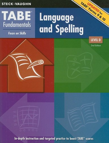 TABE Fundamentals Language and Spelling, Level D: Focus on Skills ...