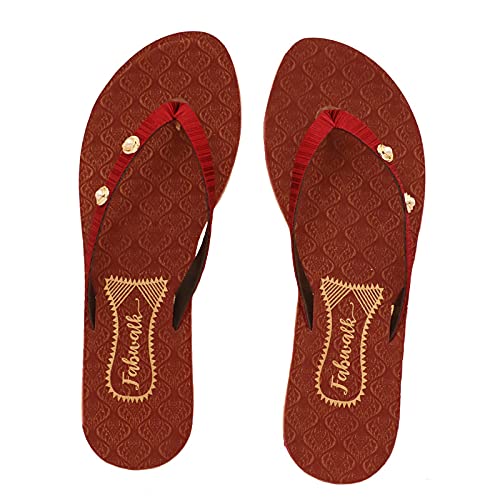 Fabwalk Payal-07 Cherry Stylish, Fashion and Comfy Slippers For Women ...