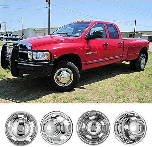 Wheel Covers For Dually Truck Pair Of 17" Chrome Front Wheel Simulators ...