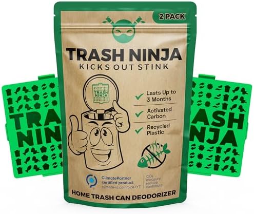 Amazon.com: Trash Ninja Trash Can Deodorizer and Odor Eliminator (2 ...