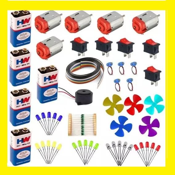 Buy TechWiz School Science Project Toy Motor Dc Science Kit with 12v ...