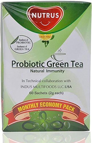 Nutrus Probiotic Green Tea, 60 Sachets Packs : Amazon.in: Grocery ...