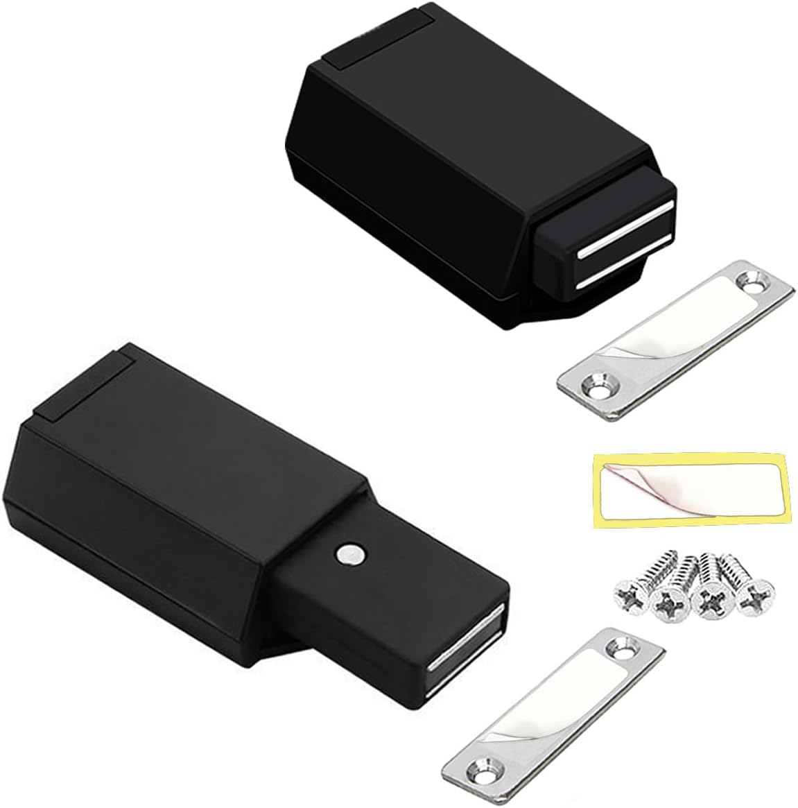 Magnetic Push to Open Cabinet Hardware CBRIVE® 2 Pack Heavy Duty Push ...