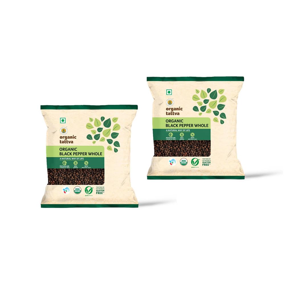 Organic Tattva, Organic Black Pepper Whole 100g | Sabut Kali Mirch ...