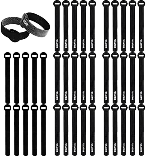 Amazon.com: Nettbe 60 PCS 6 Inches Reusable Cable Ties, Adjustable Cord ...