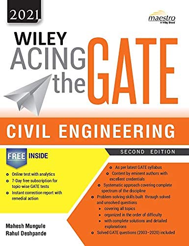 Buy Wiley Acing the GATE: Civil Engineering, 2ed, 2021 Book Online at ...