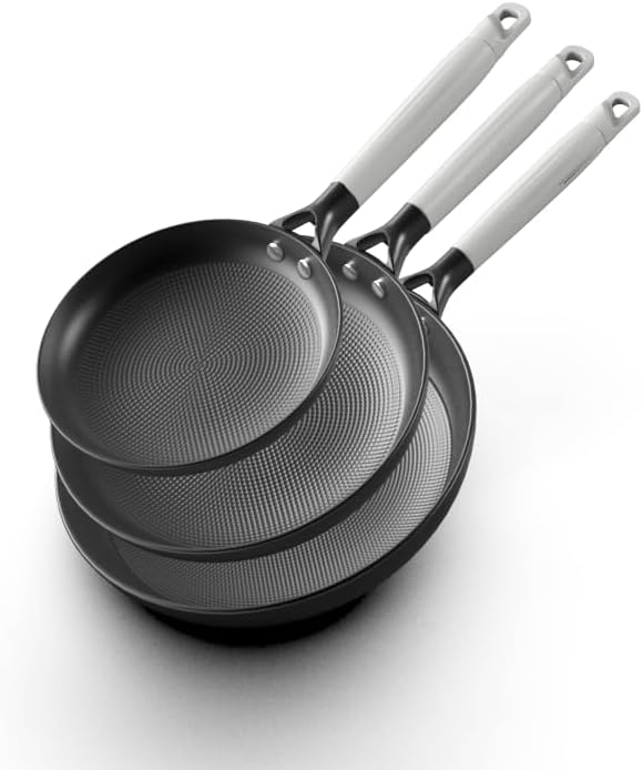 Amazon.com: JOOBYFOD Frying Pan Set-3 Piece,8, 10, 12 Inch Pans Set ...