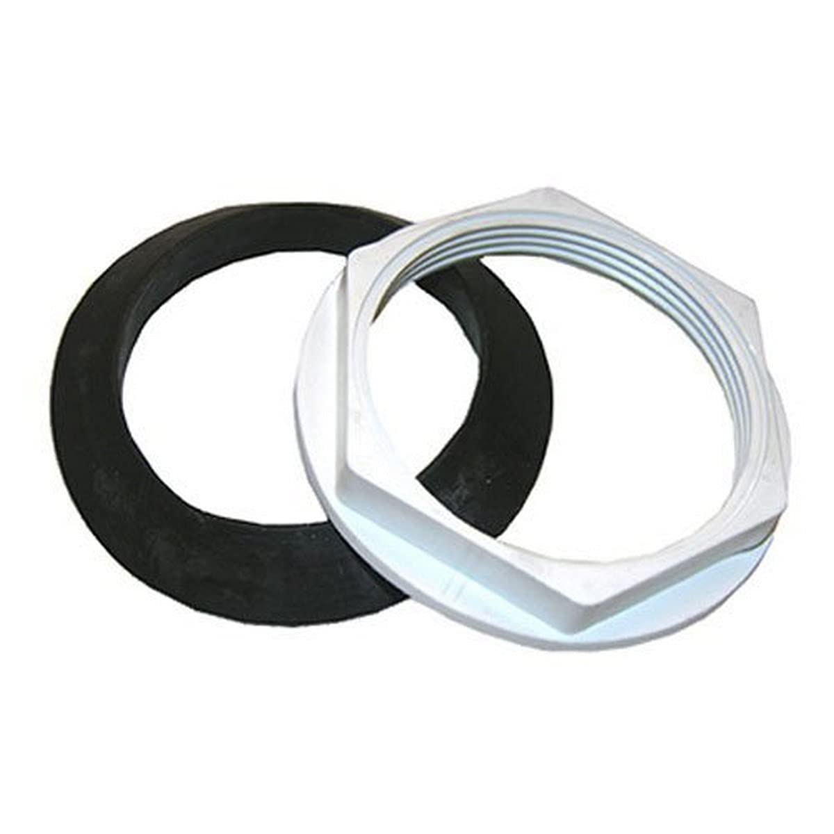 LASCO 03-2011 Plastic 2-Inch Jam Nut Kit for Toilet Flush Valve with W ...