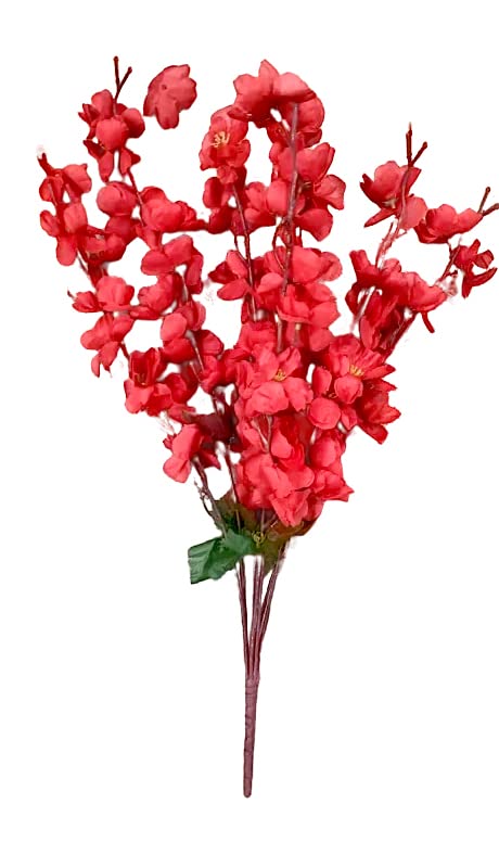 Buy Artificial Flowers Cherry Blossom | Orchid Stick Bunch for Vase ...