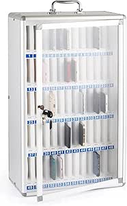 Cell Phones Storage Cabinet 24/36/48/60 Slots Clear Wall-Mounted ...