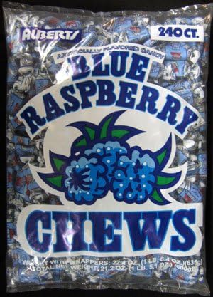 Amazon.com : Alberts Blue Rasbperry Chews : Hard Candy : Grocery ...
