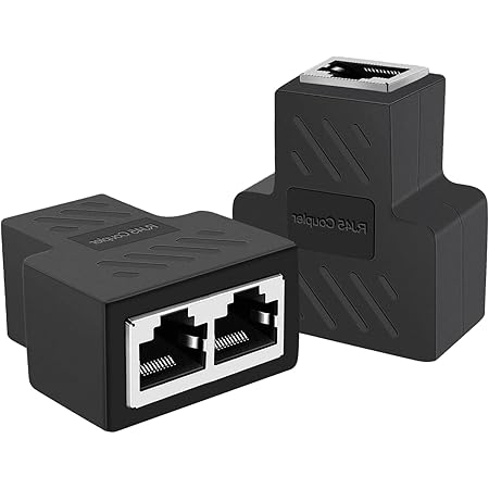 Oxsubor Rj45 Splitter Connectors Adapter 1 To 2 Ethernet Splitter ...