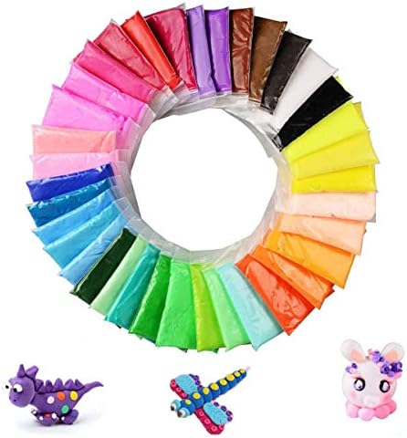 Amazon.com: Poen 180 Pcs Air Dry Clay Kit 36 Colors Ultra Light ...