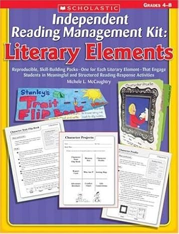 Independent Reading Management Kit: Literary Elements: Reproducible ...