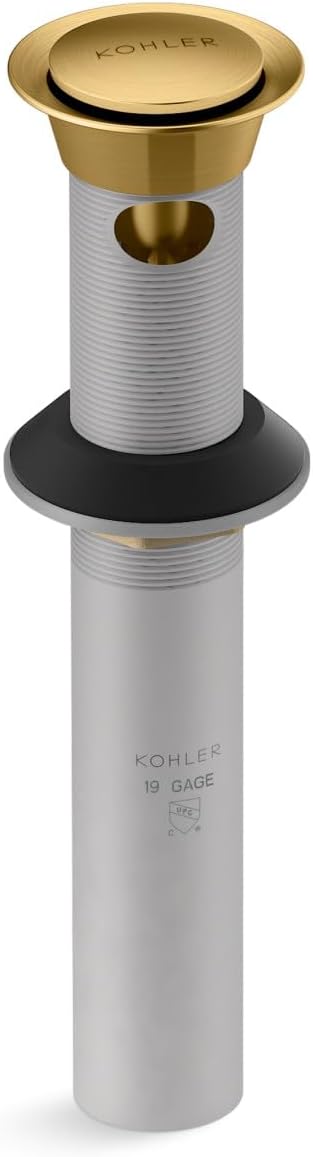 Kohler K-25322-2MB Bathroom sink clicker drain with overflow, Vibrant ...