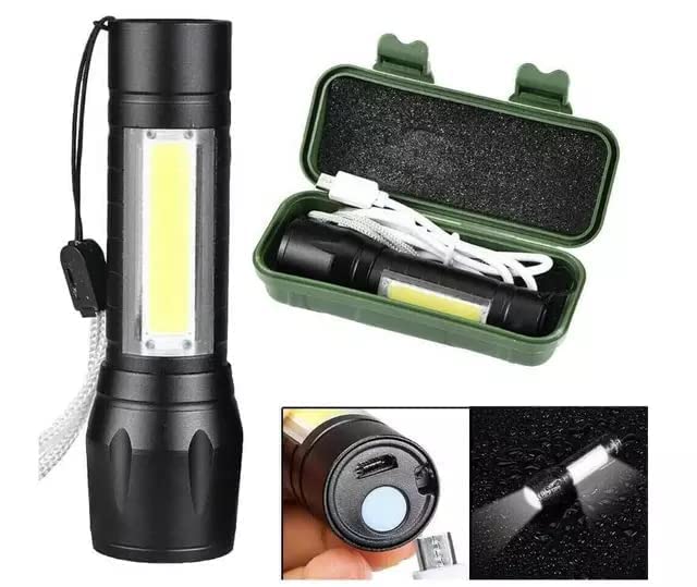 All Sun High Power Pocket 2 in 1 LED Flashlight Zoom Light Mini Size ...