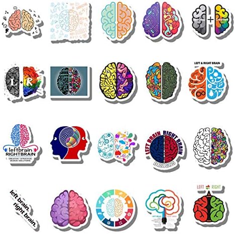 Amazon.com: I Heart Guts Bag of Brain Stickers - 15 Brain Stickers ...
