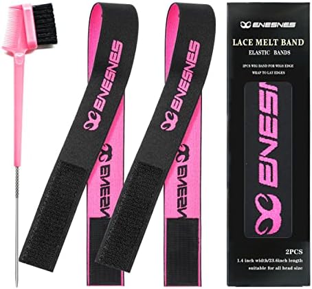 Amazon.com: Atimiaza 2 Pcs Elastic Bands for Wig, Bow Tie Lace Melting ...