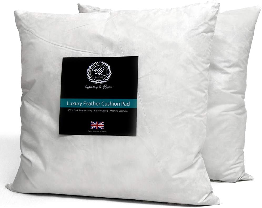 Luxury New White Duck Feather Cushion Pad Insert Inner Fillers | 100% ...
