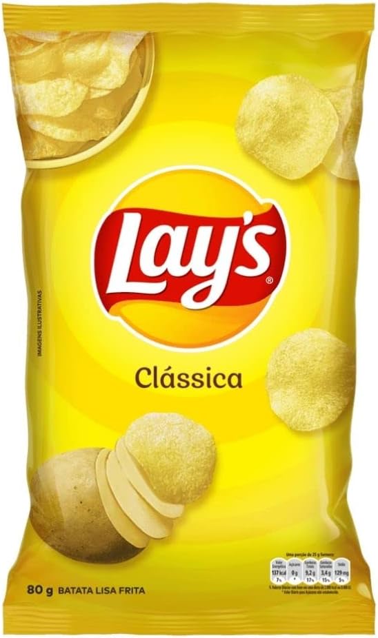 Lays Clássica Elma Chips Médio Kit 12 Pacotes | Amazon.com.br