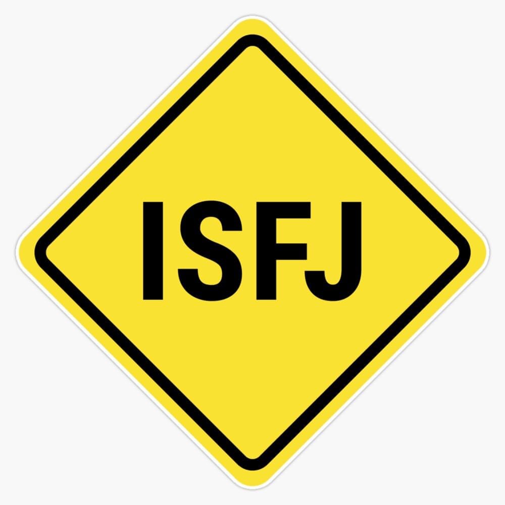 Amazon.com - ISFJ Laptop Road Sign Style Window Bumper Sticker Decal 5"