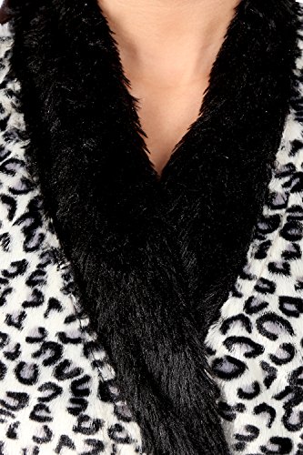 Vixenwrap White Leopard Print Bathrobe(Freesize) : Amazon.in: Home ...